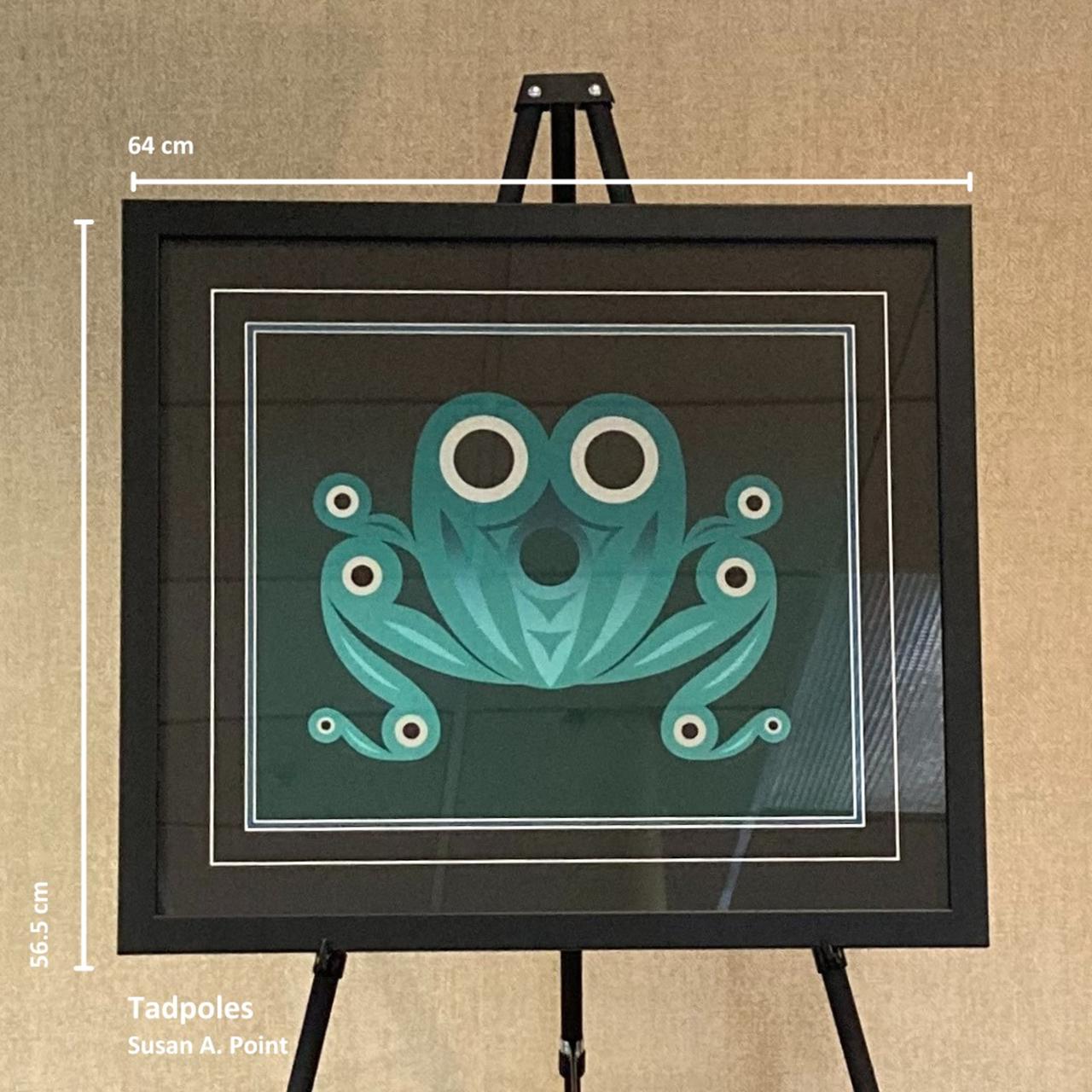 Tadpoles art print by Susan Point (teal) | Powered by Givergy