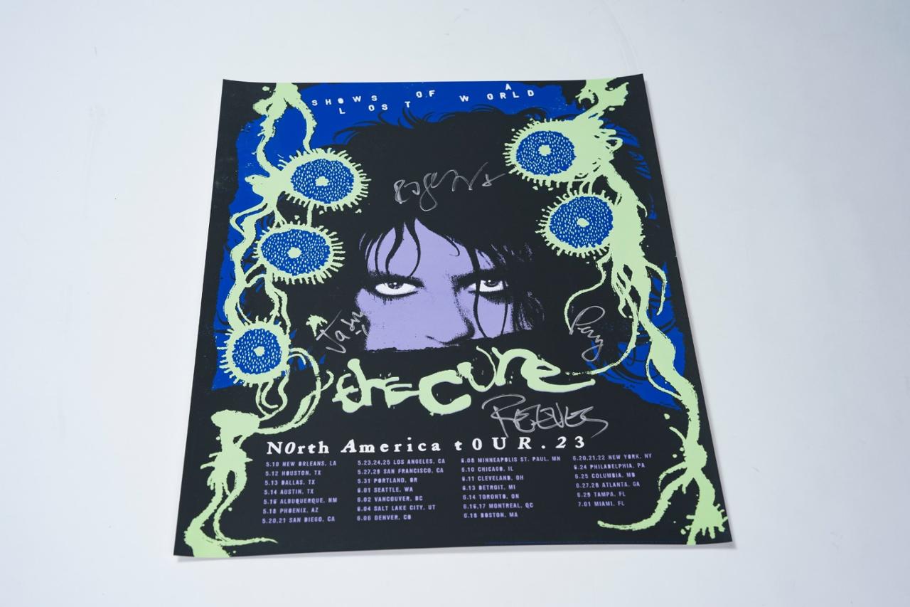 The Cure Autographed Poster | Powered by Givergy