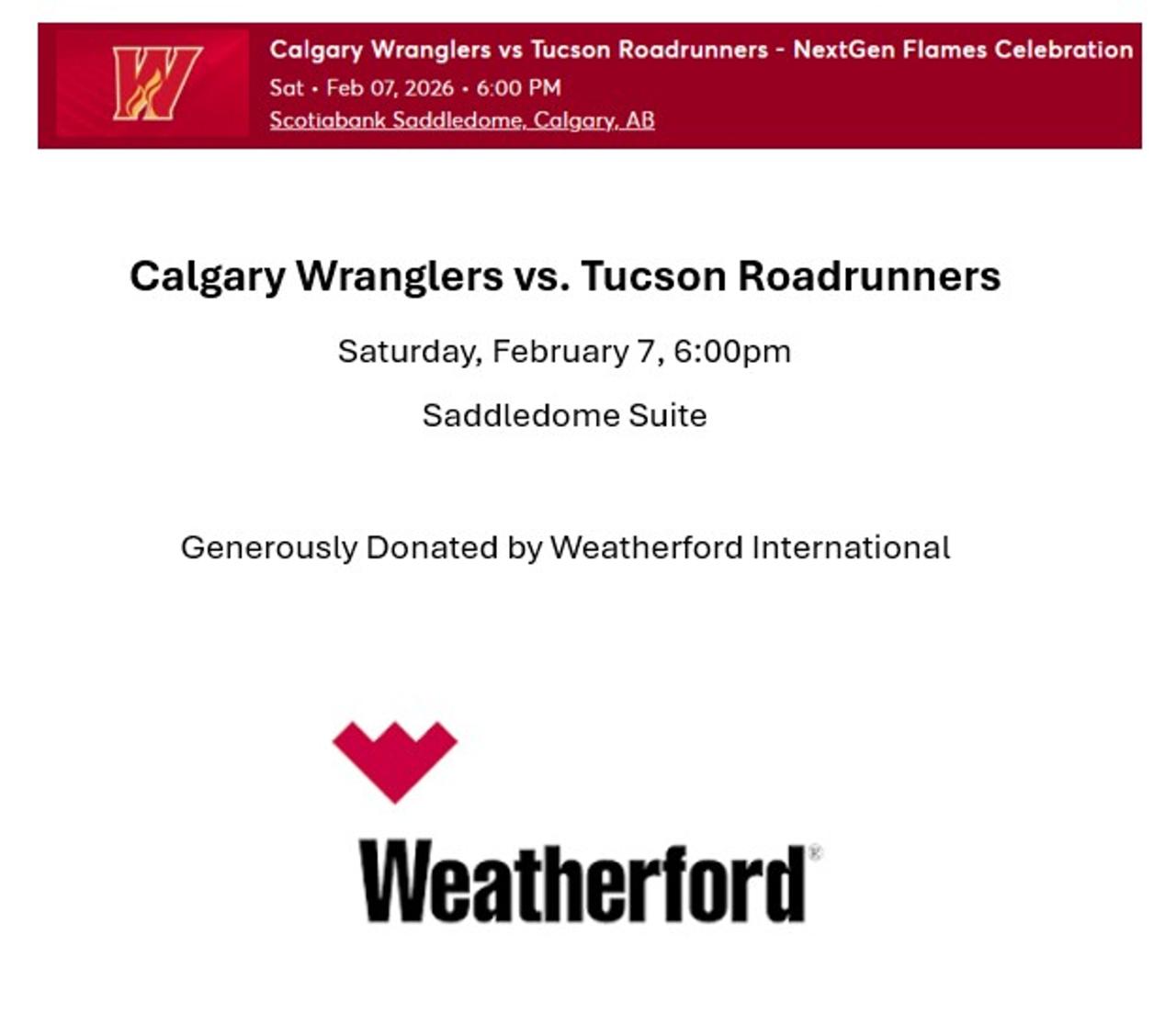 Wranglers-Roadrunners Saddledome Suite for 10 | Powered by Givergy