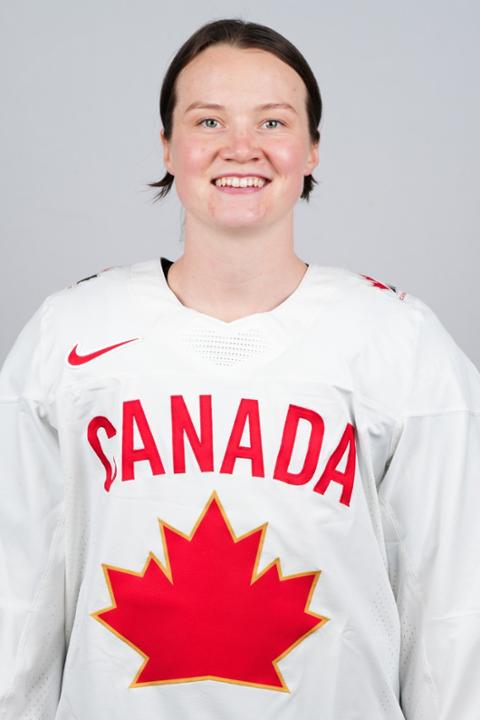 **MICAH ZANDEE-HART GAME-WORN TEAM CANADA JERSEY** | Powered by Givergy