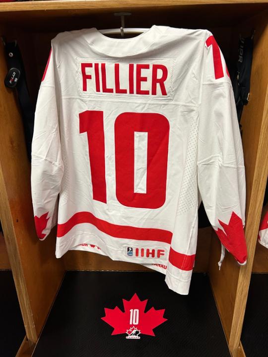 **SARAH FILLIER GAME-WORN TEAM CANADA JERSEY** | Powered by Givergy