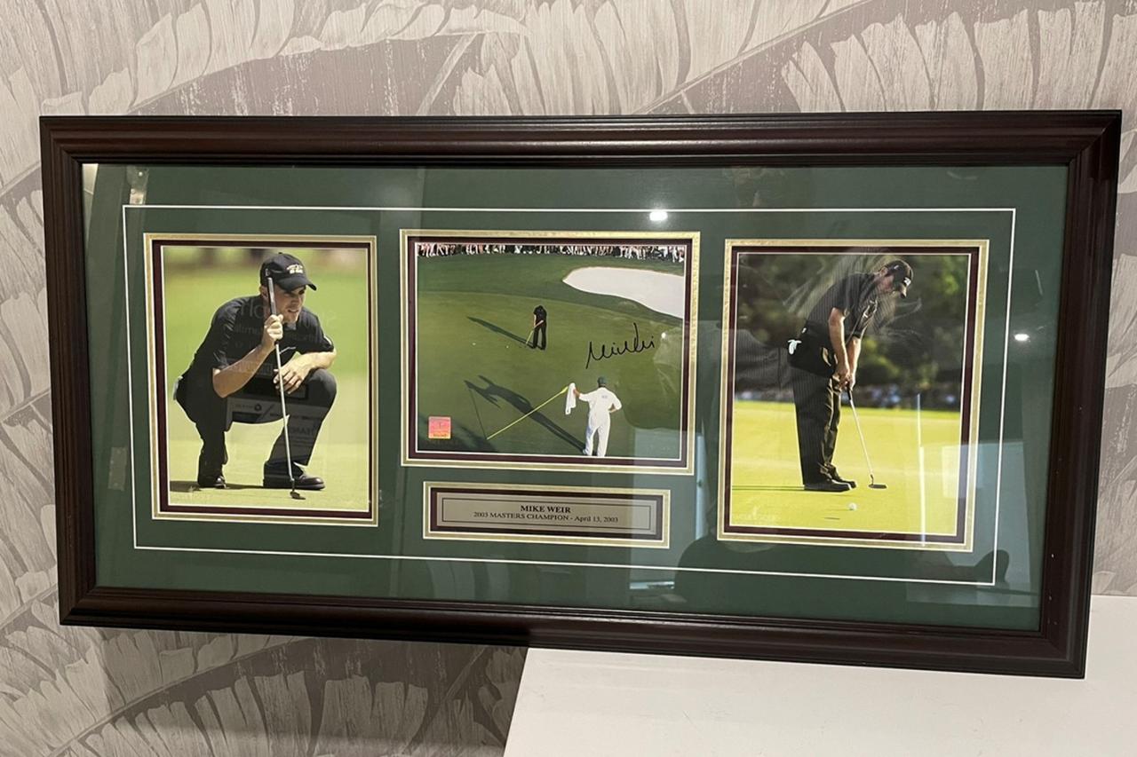 Mike Weir Signed 2003 Masters Display | Powered by Givergy